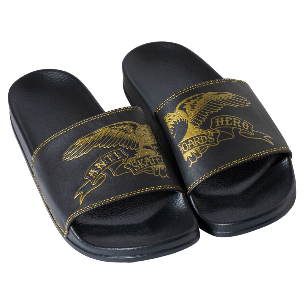 ANTI HERO BASIC EAGLE BLACK/GOLD SLIDES 8 | AWH Sales