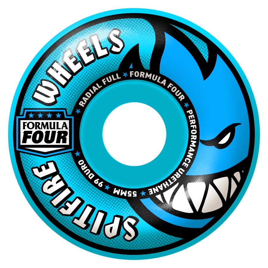 SPITFIRE FORMULA FOUR RADIAL FULL BLUE 55MM 99D (Set of 4) | AWH Sales
