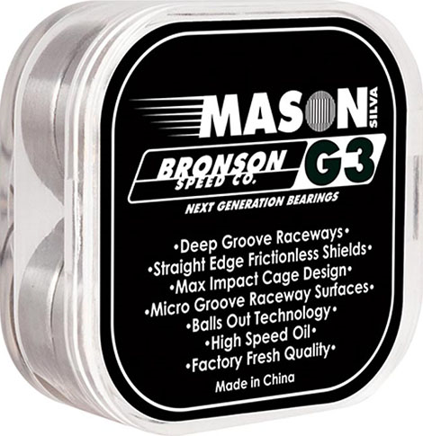BRONSON SPEED CO. G3 MASON SILVA PRO BEARINGS 8 PK | AWH Sales